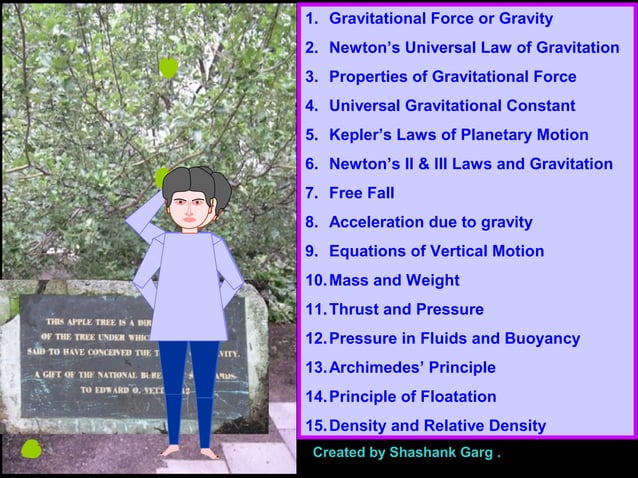 gravitation class 9 | PPT