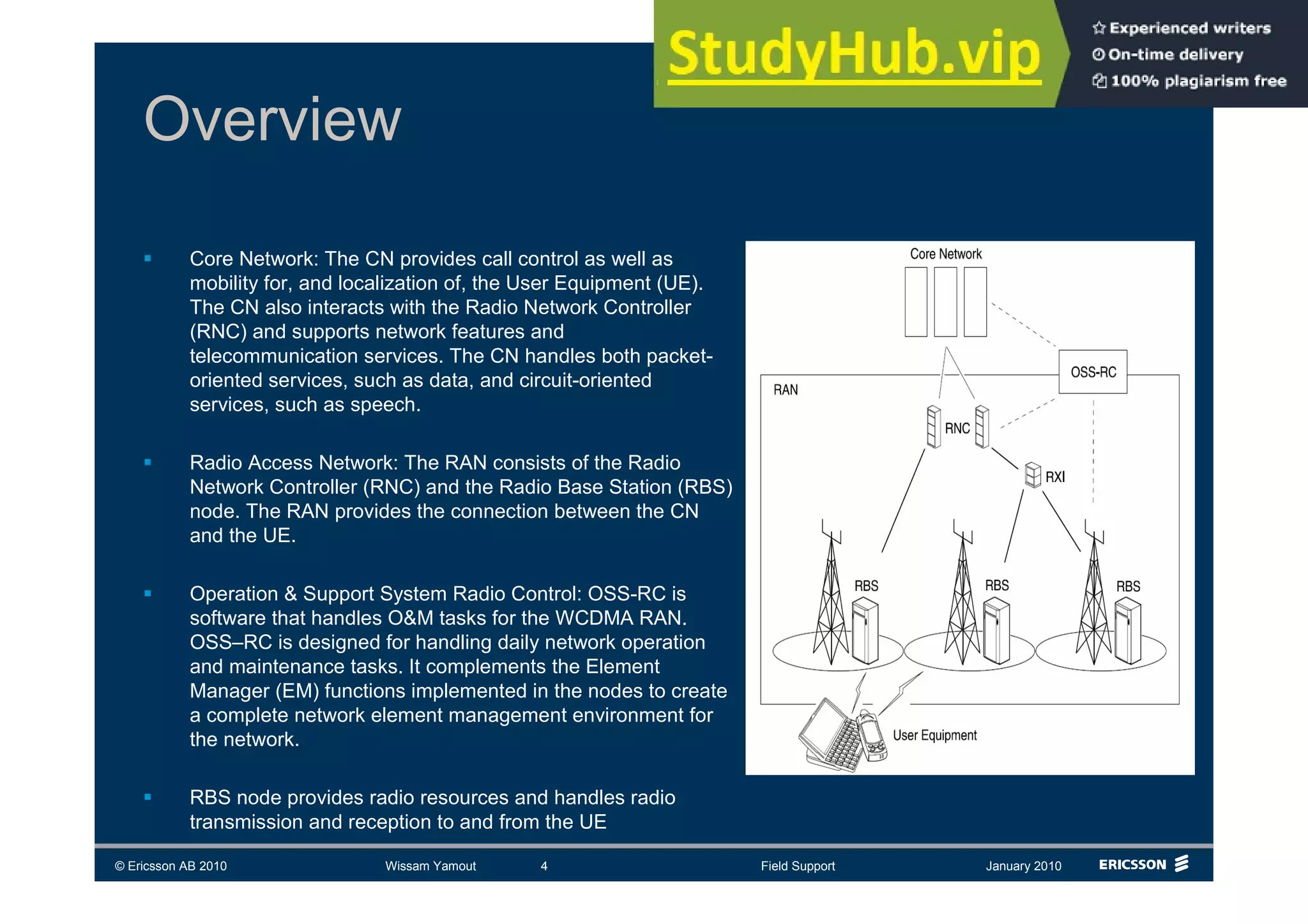 3G RBS Overview Field Support Operations Contents | PPT