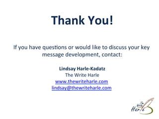 3 tips for developing your key messages | PPT