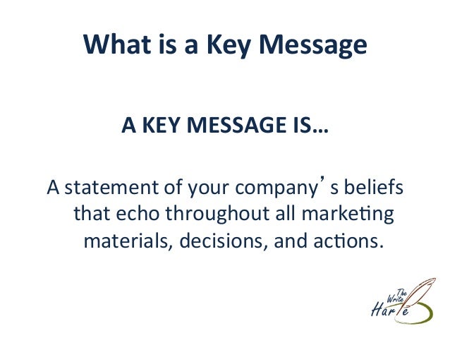3 tips for developing your key messages
