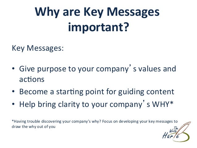 3 tips for developing your key messages