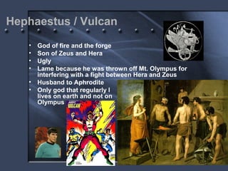 3 greek gods and goddesses olympians | PPT