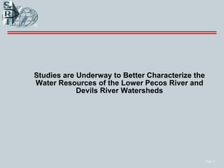 Pecos/Devils River Watershed Projects Part II | PPT