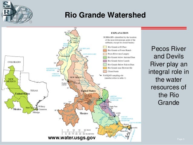 New Mexico Pecos River Map