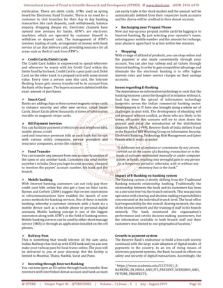 Growth of E Banking in India | PDF