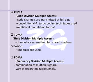 Introduction to 3G technology | PPTX