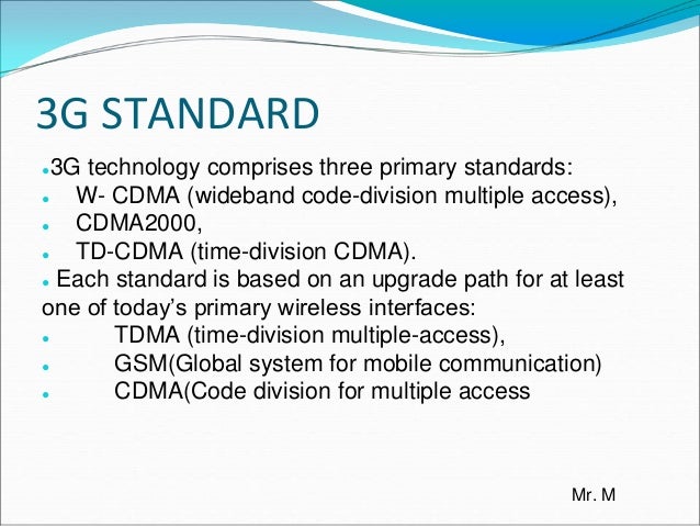 What is 3G Technology full Presentation