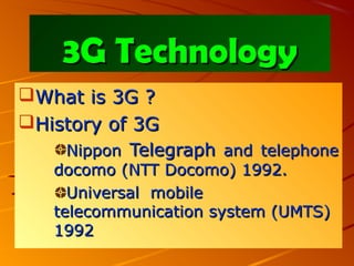 3 g technology | PPT