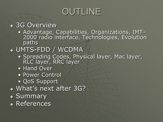 3G UMTS.ppt | Computer Networking | Computing