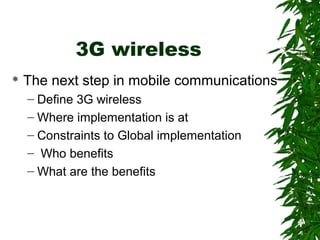 3 g wireless | PPT