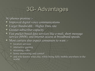 3g wireless technology | PPT