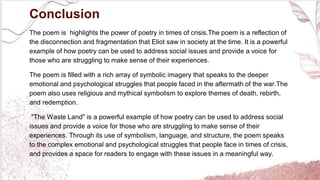 The Waste Land as a Pandemic Poem.. | PPT