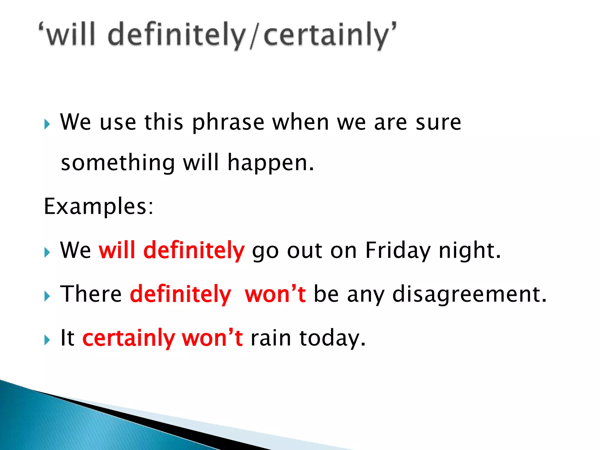 Will, may, might | PPTX