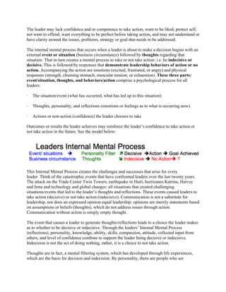 3 Habits of Indecisive Leaders | PDF