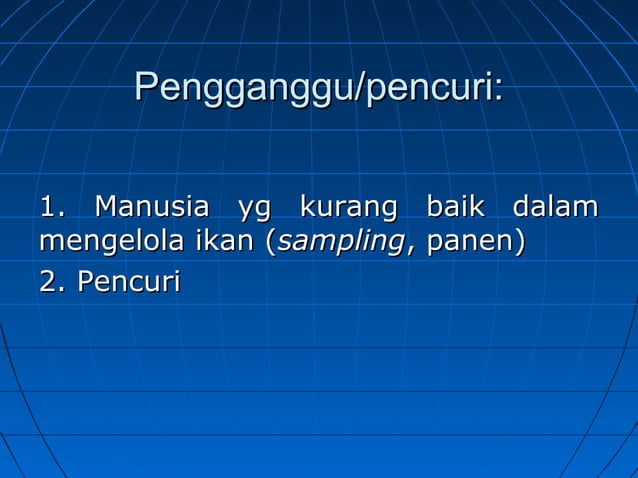 Hama dan penyakit ikan | PPT