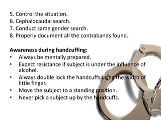 3 handcuffing foxtroot | PPTX