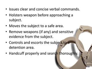 3 handcuffing foxtroot | PPTX