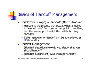 3 handoff management | PDF