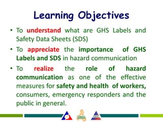 Comprehensive Guide to GHS Labels and Safety Data Sheets for Hazard ...