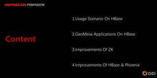hbaseconasia2019 HBase at Didi | PDF