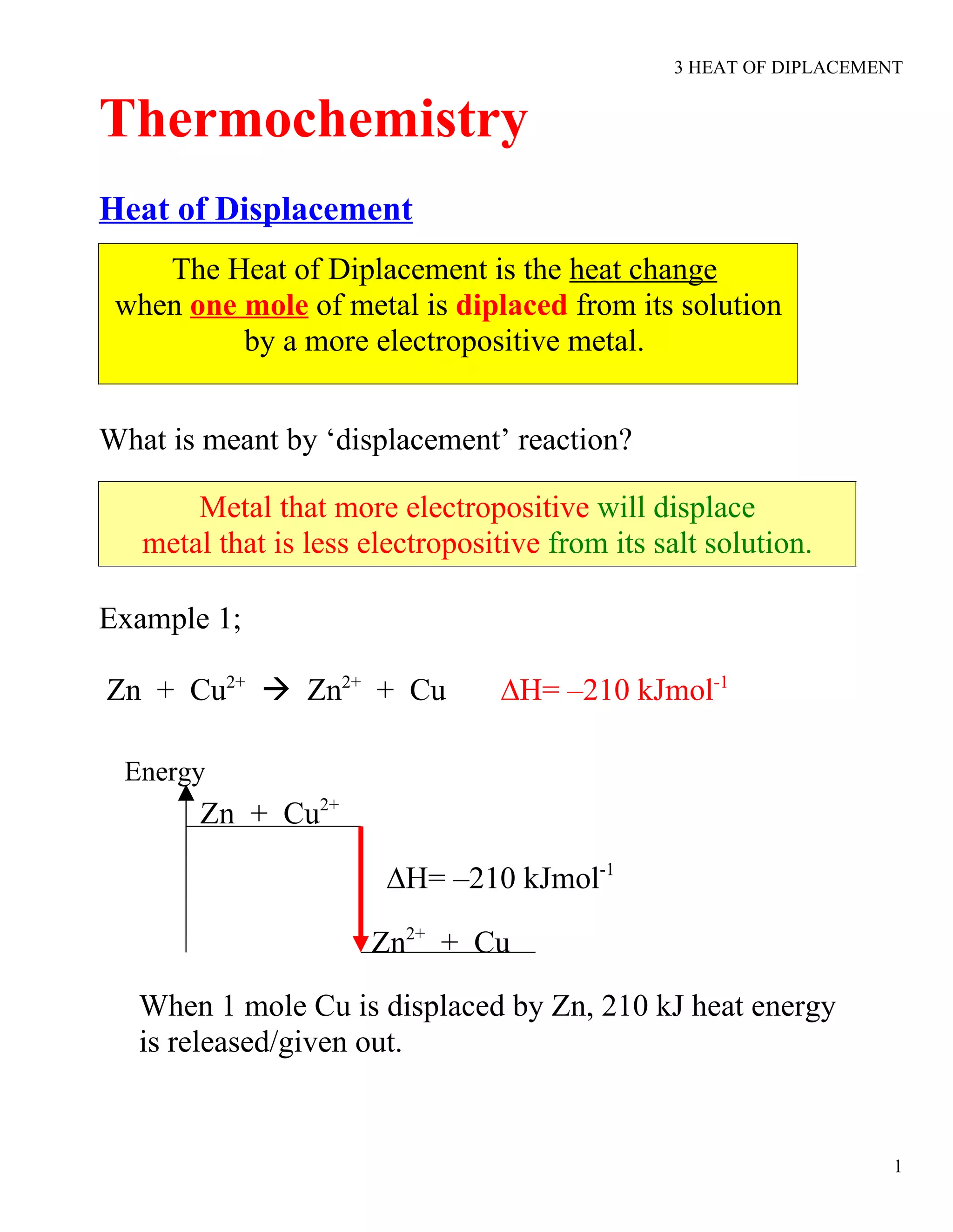 3 heat of diplacement | DOC