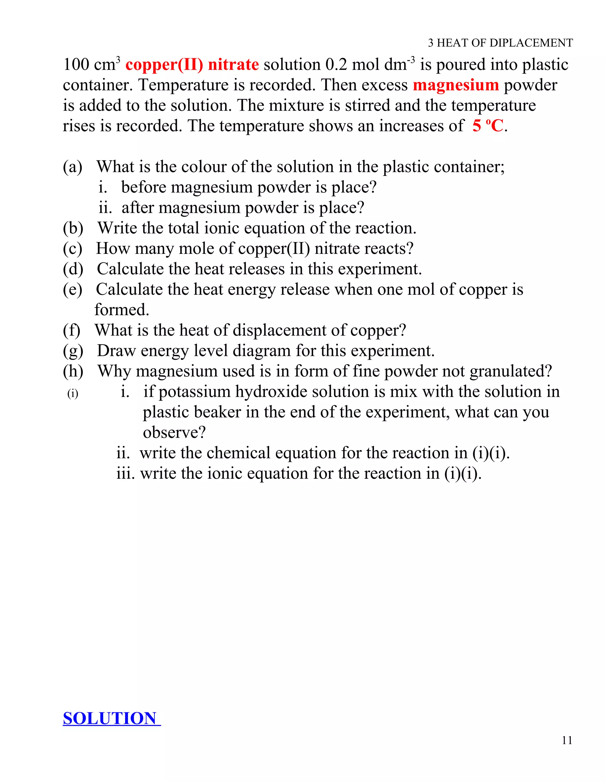 3 heat of diplacement | DOC