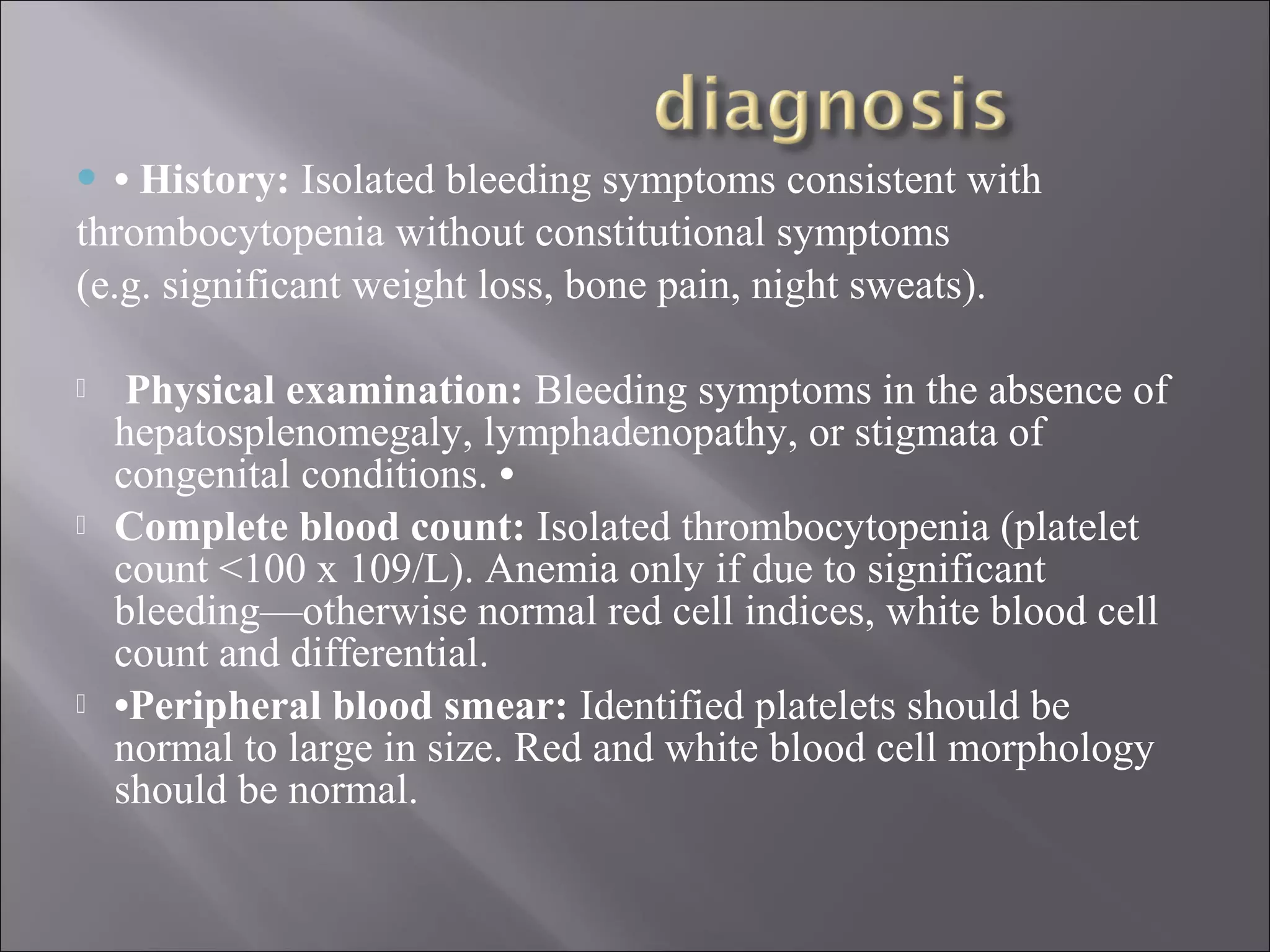 hemorrhagic diathesis & hematological melignancy | PPT