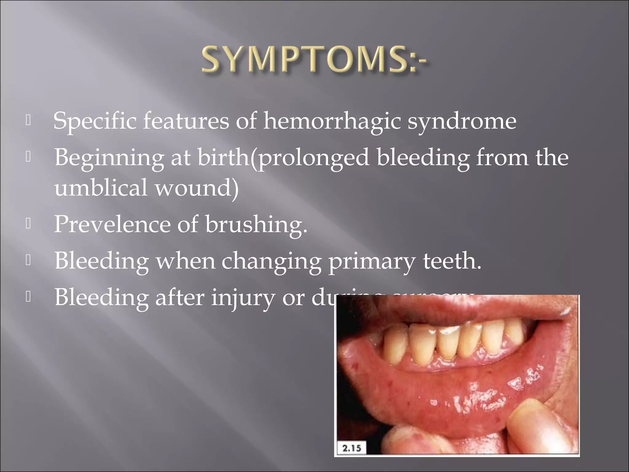 hemorrhagic diathesis & hematological melignancy | PPT