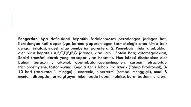 3 HEPATITIS kmb komprehensif asuhan keperawatan | PPT