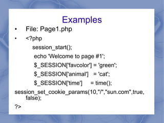 Parameter Passing & Session Tracking in PHP | PPT