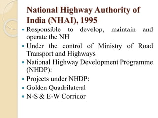 Highway development in India | PPTX
