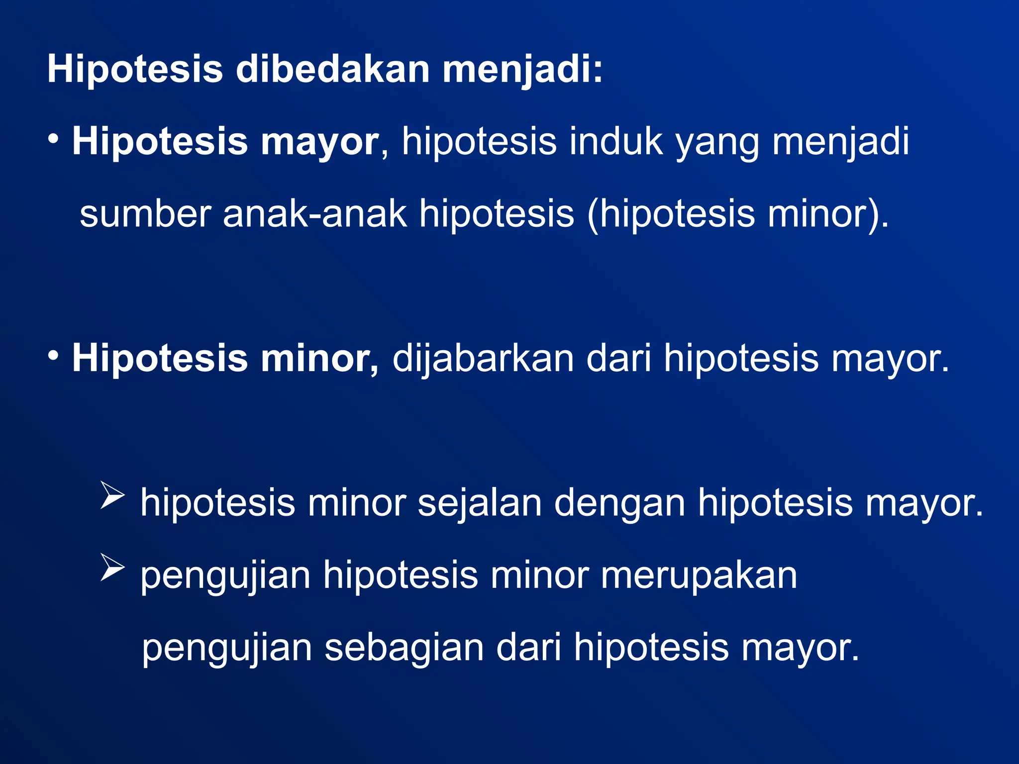 DEFINISI APA ITU HIPOTESIS HYPOTHESES METODOLOGI PENELITIAN | PPT