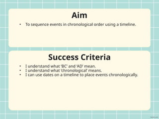 3 History Timelines.pptx for grade 3 learners | PPTX