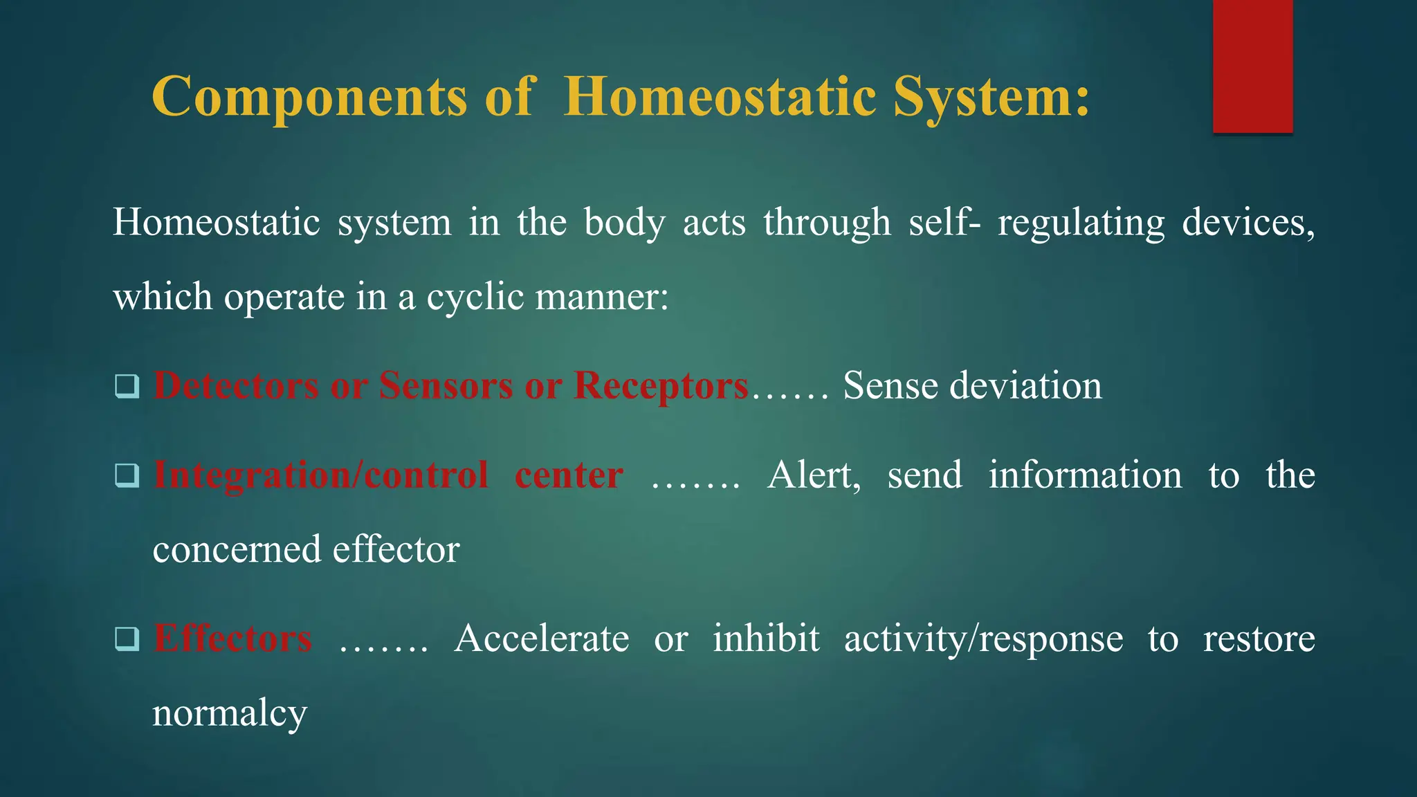 (3) Homeostatic Mechanisms.Anatomy and physiology | PPTX