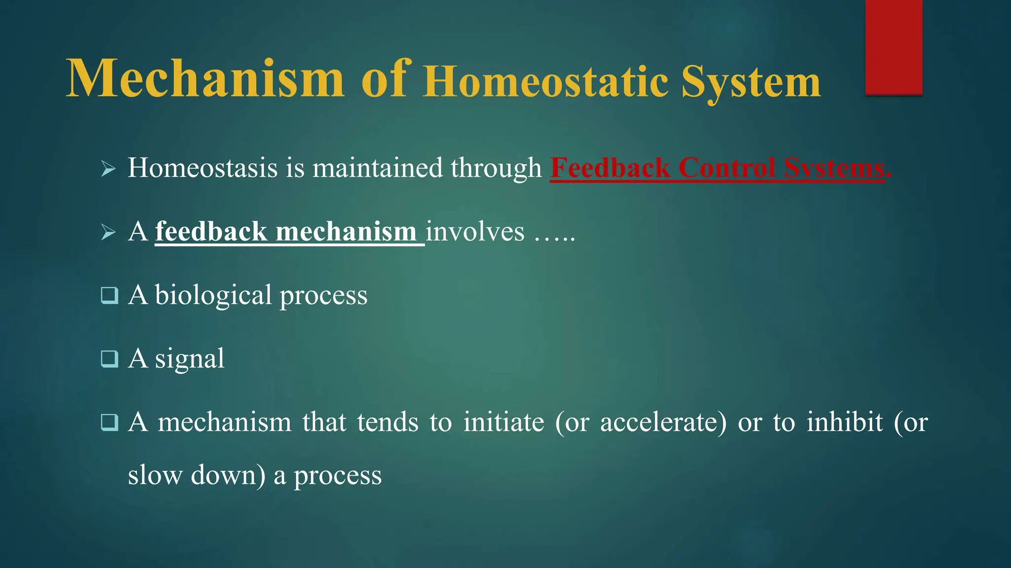 (3) Homeostatic Mechanisms.Anatomy and physiology | PPTX