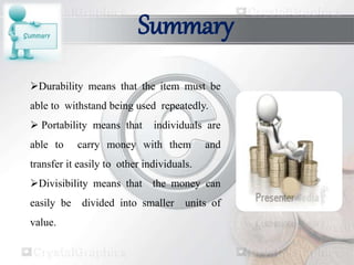 Theoretical and Empirical Definitions of Money | PPTX