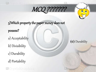 Theoretical and Empirical Definitions of Money | PPTX