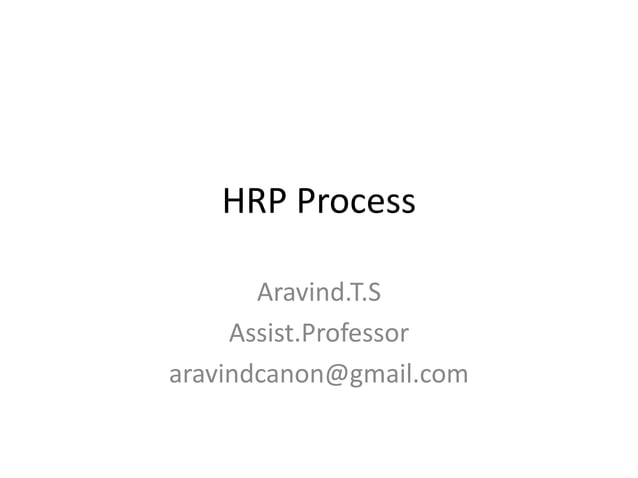hrp process | PPT