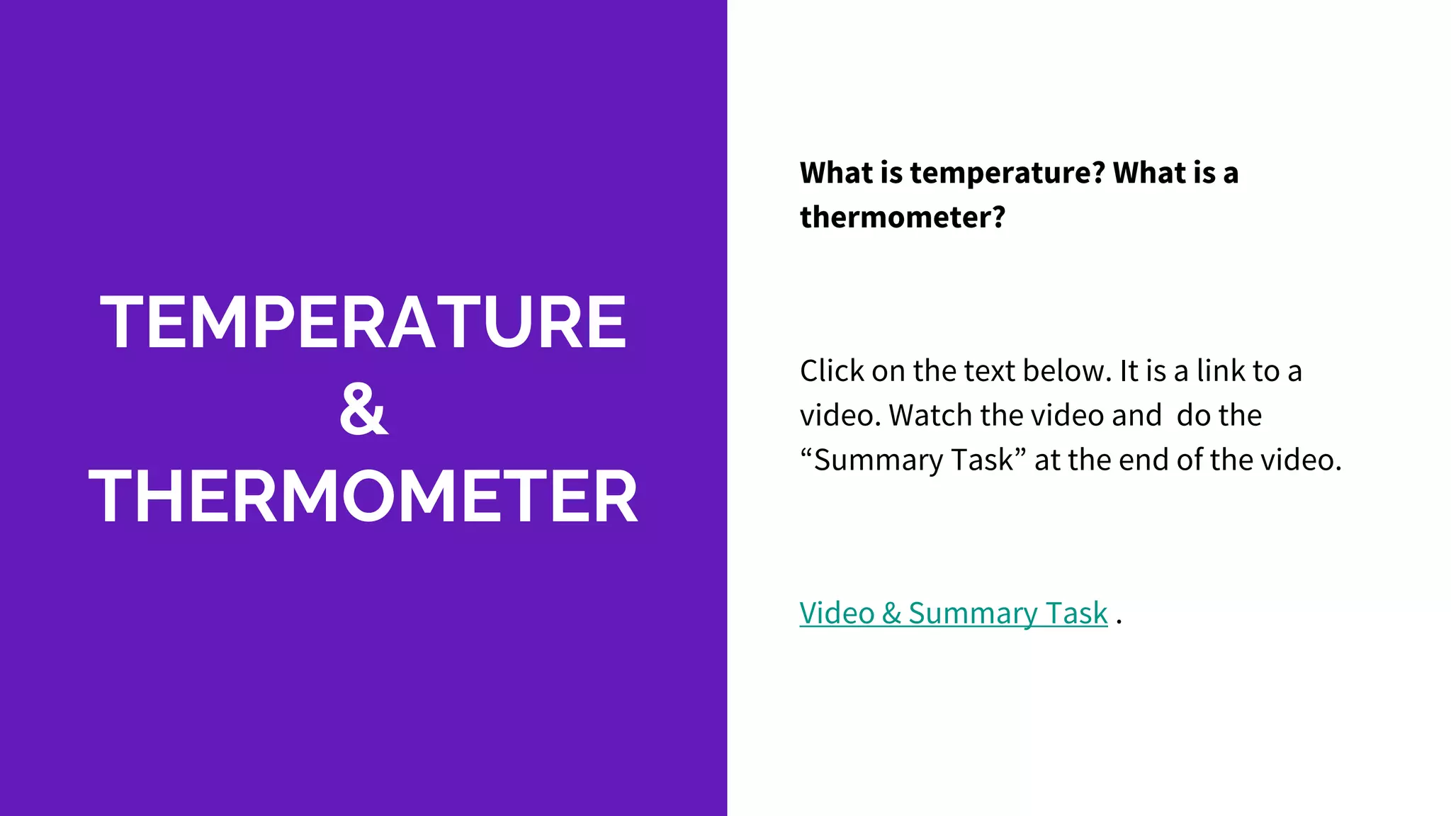 CSEC Science - Measuring Temperature | PPTX