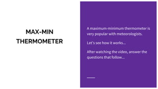 CSEC Science - Measuring Temperature | PPT