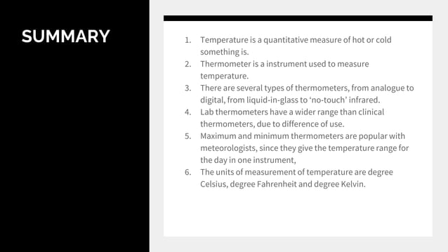 CSEC Science - Measuring Temperature | PPTX | Physics | Science