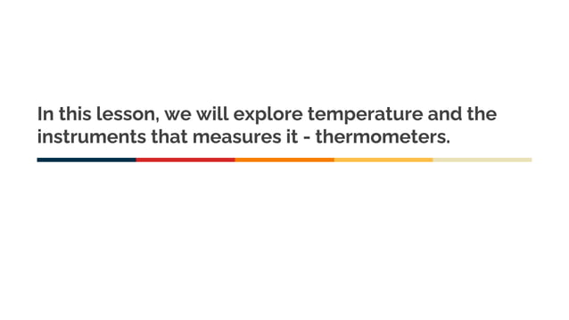 CSEC Science - Measuring Temperature | PPTX | Physics | Science