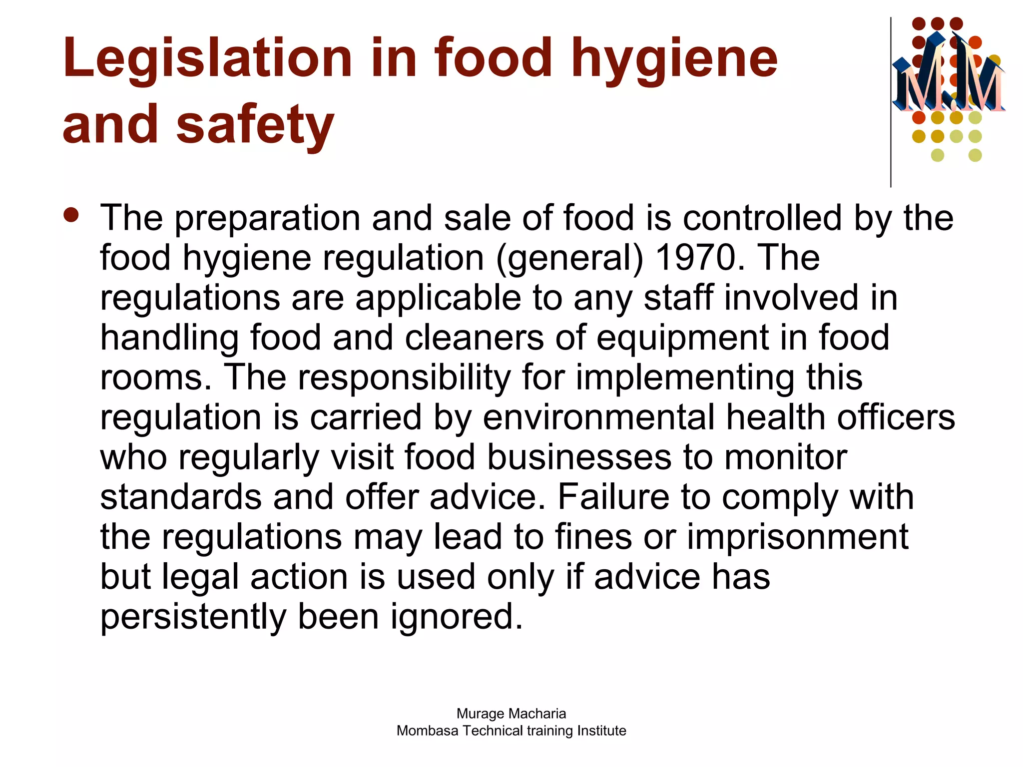 hygiene in catering | PPT