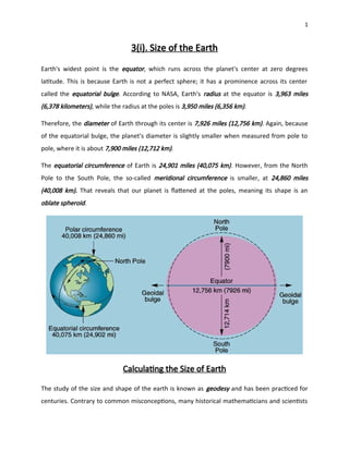 Size of the Earth 3(i). Size of the Earth | DOCX