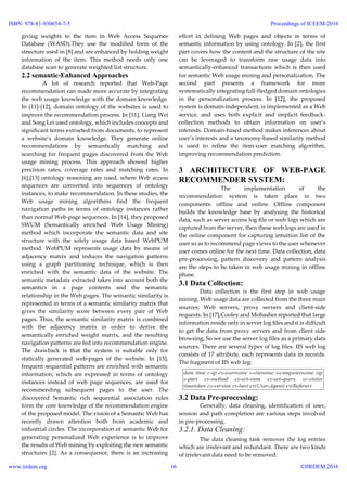 3 iaetsd semantic web page recommender system | PDF | Web Design and HTML | Internet