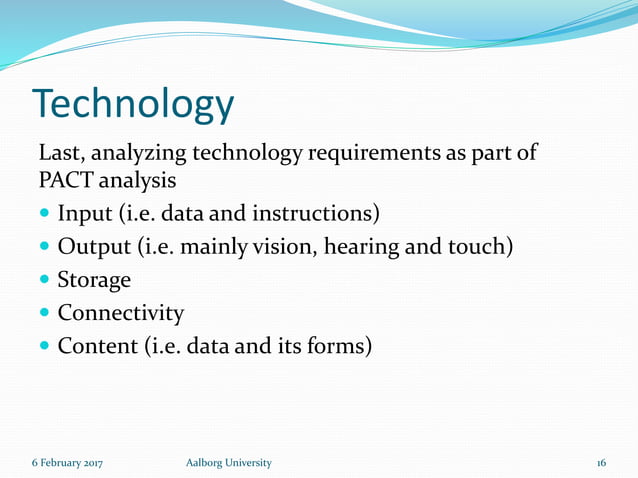 Session 1 Lecture 2 Pact A Framework For Designing Interactive Systems