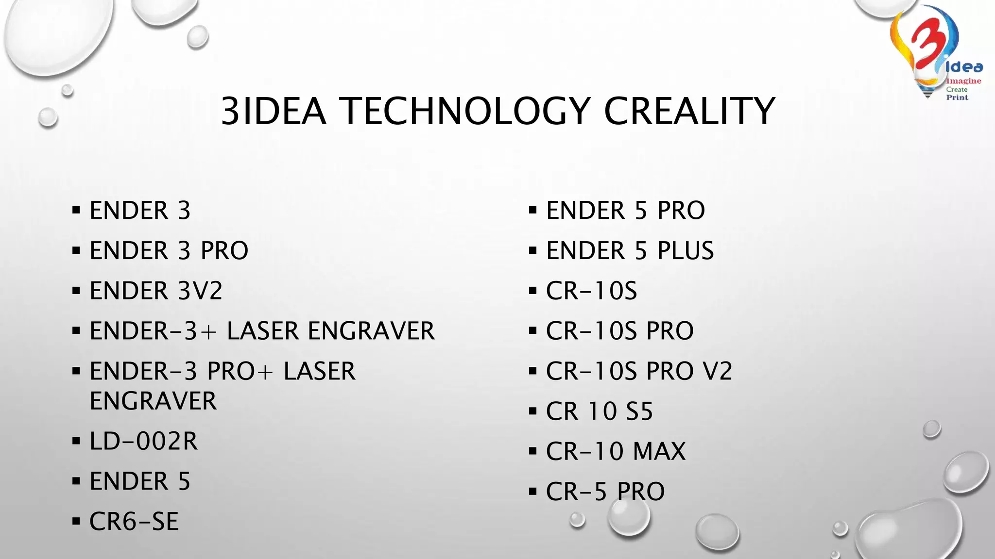 creality 3d printers | PPTX