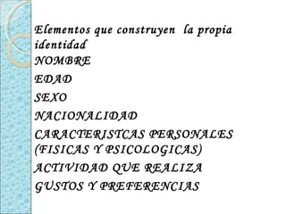 identidad y_autoestima | PPT