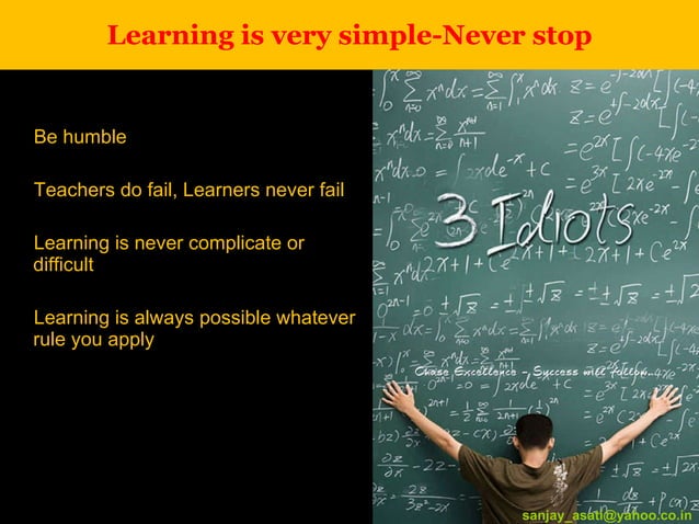 3 Idiots Lessons To Learn | PPT