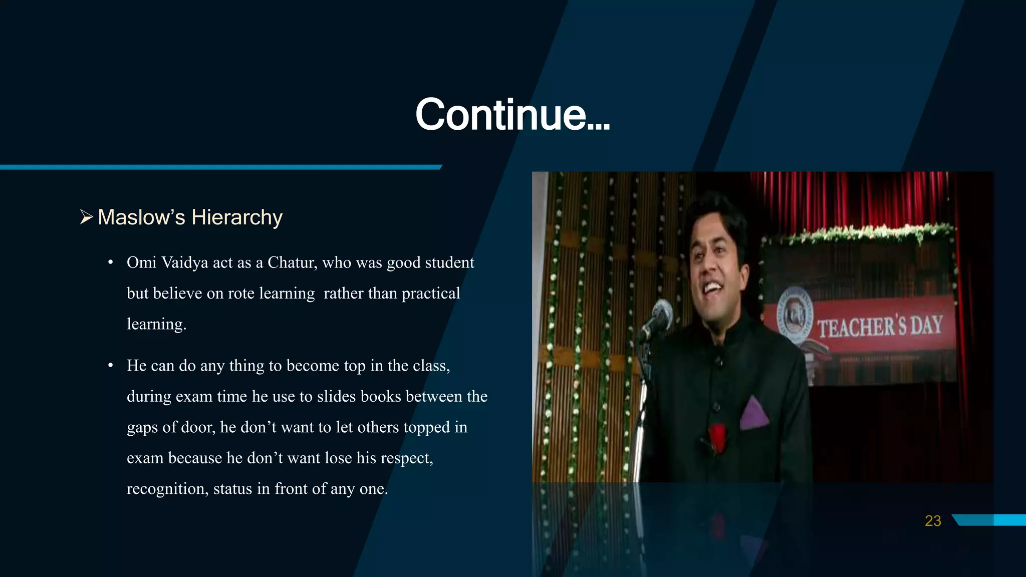 Personality & Motivation analysis of 3 Idiots | PPTX